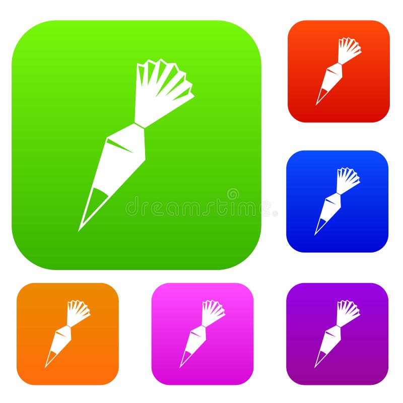 Cotton Icing Bag Set Collection Stock Vector - Illustration of form ...