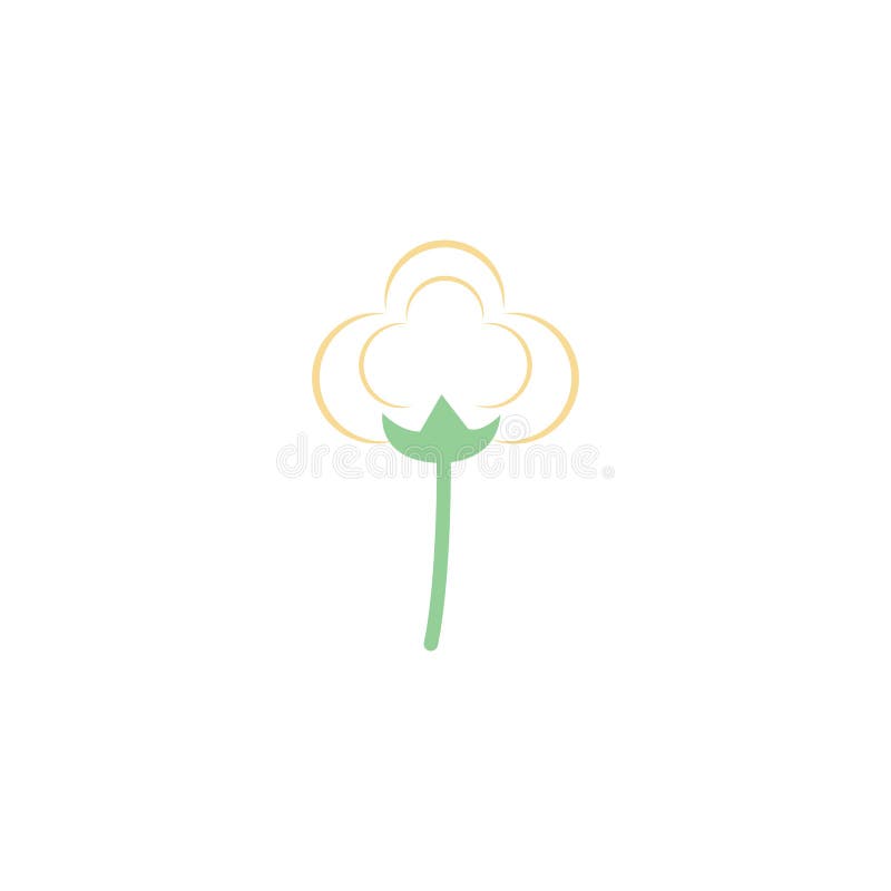 Cotton Icon Vector Illustration Design Logo Stock Vector - Illustration ...