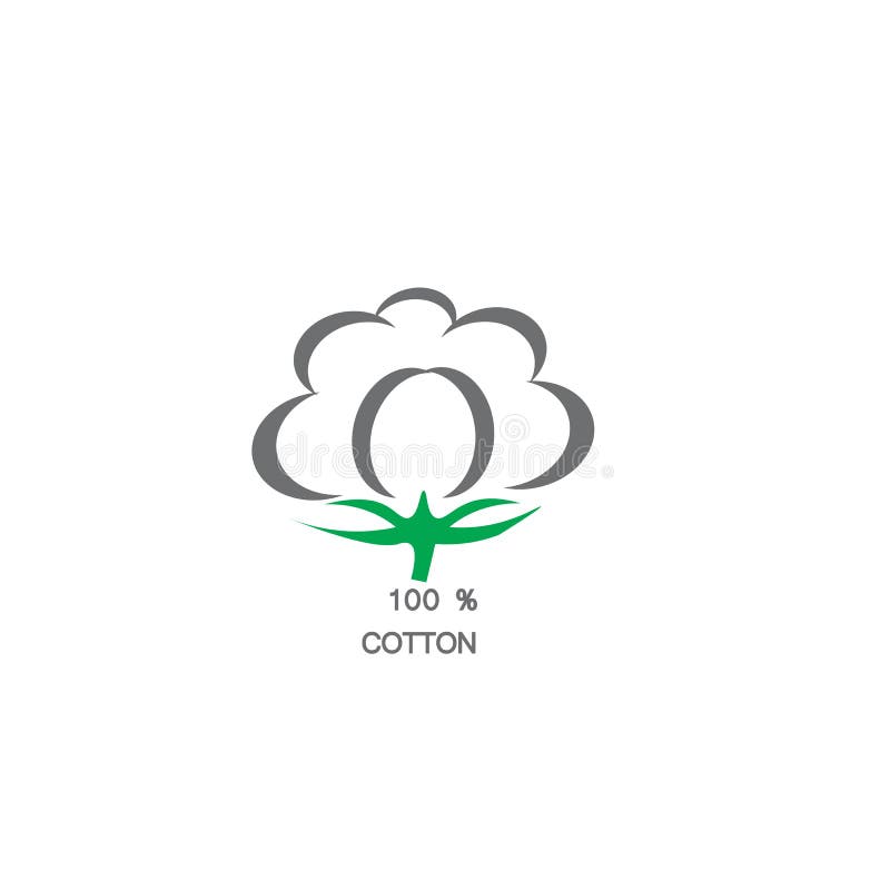 Cotton Illustration Icon Logo Vector Stock Vector - Illustration of industry, style: 192314280