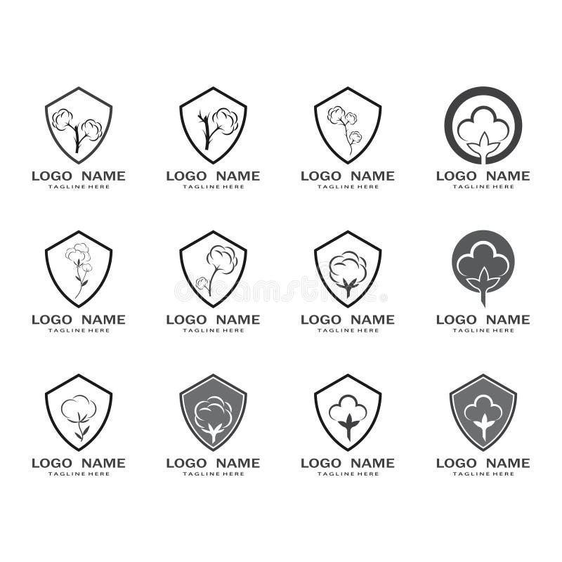 Cotton Boll Logo Stock Illustrations – 825 Cotton Boll Logo Stock ...
