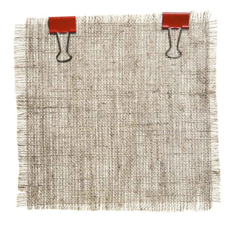 Cotton Patch with Red Clips Stock Photo - Image of label, clip: 5558762