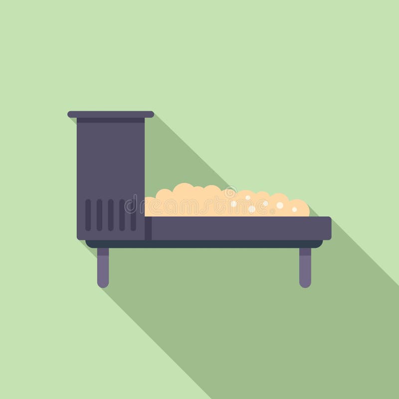 Cotton Production Icon Flat Vector. Factory Thread Stock Vector ...