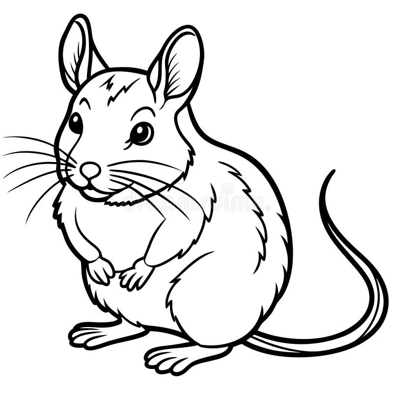 Cotton Rat Mouse Speaks Icon Vector Stock Vector - Illustration of ...