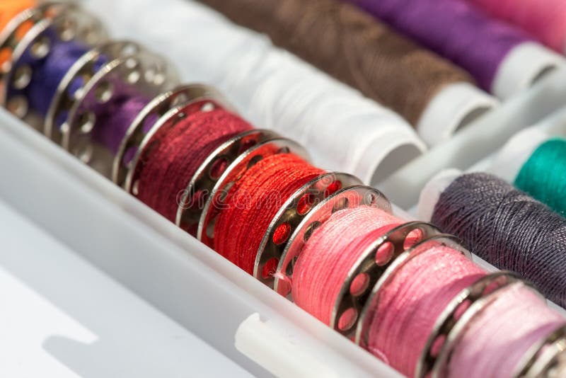 Cotton Reel and needle stock photo. Image of background - 8869720