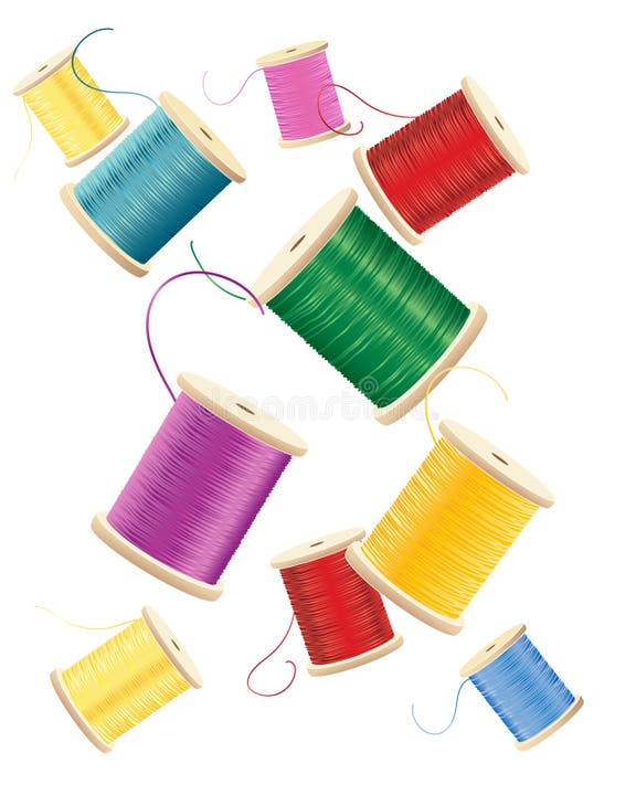 Cotton reels stock vector. Illustration of needlework - 25010541