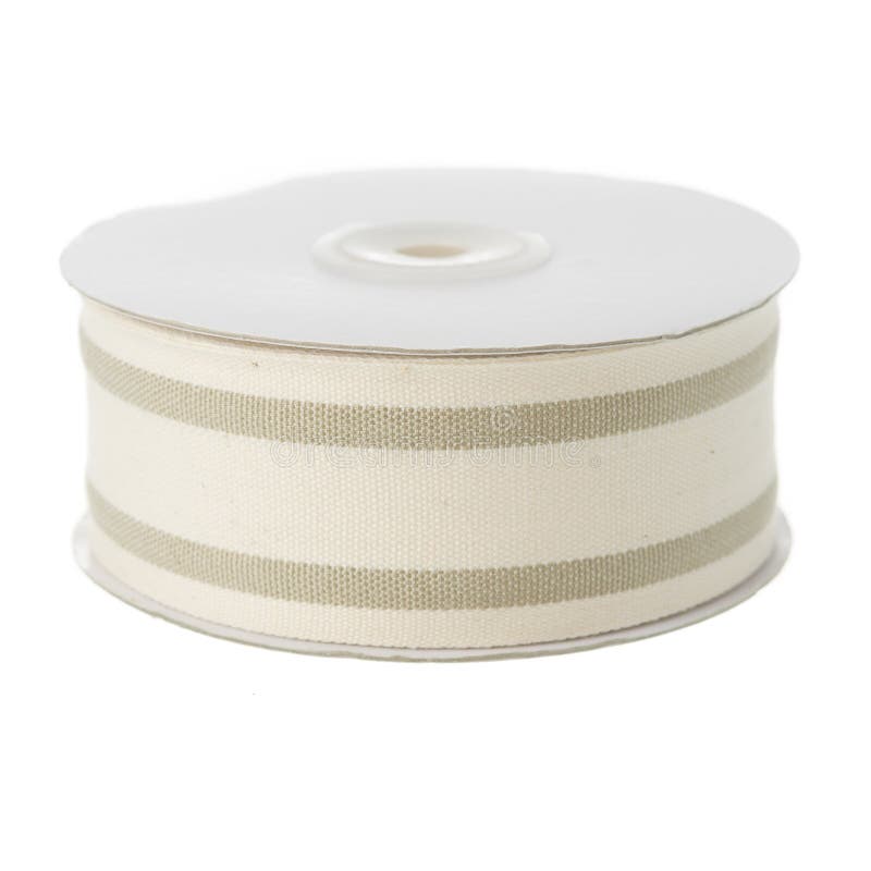 Cotton ribbon roll stock image. Image of background, cotton - 94827461