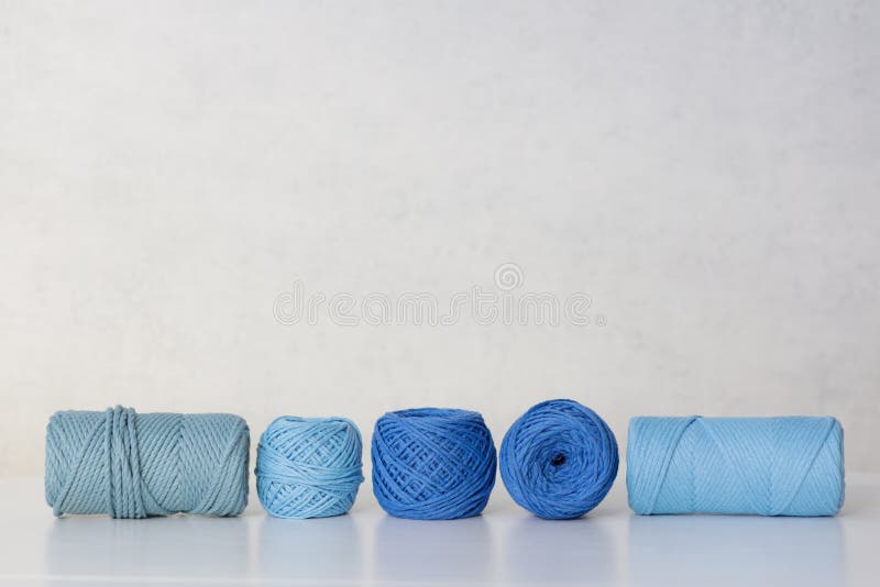 Cotton Ropes and Spools of Various Sizes for Needlework and Macrame in ...