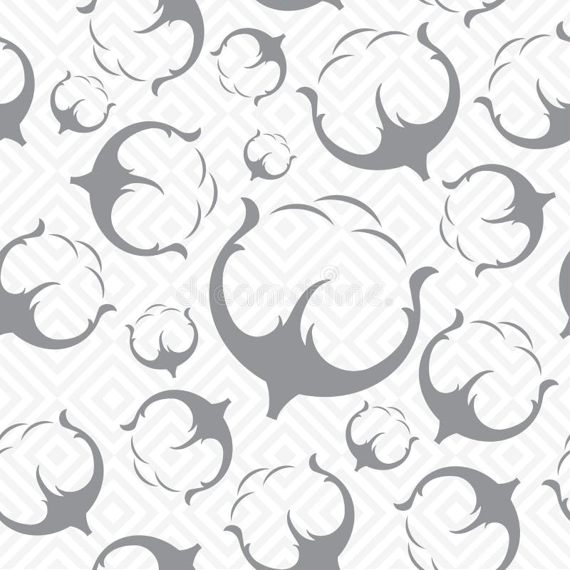 Cotton seamless pattern. stock illustration. Illustration of laundry ...