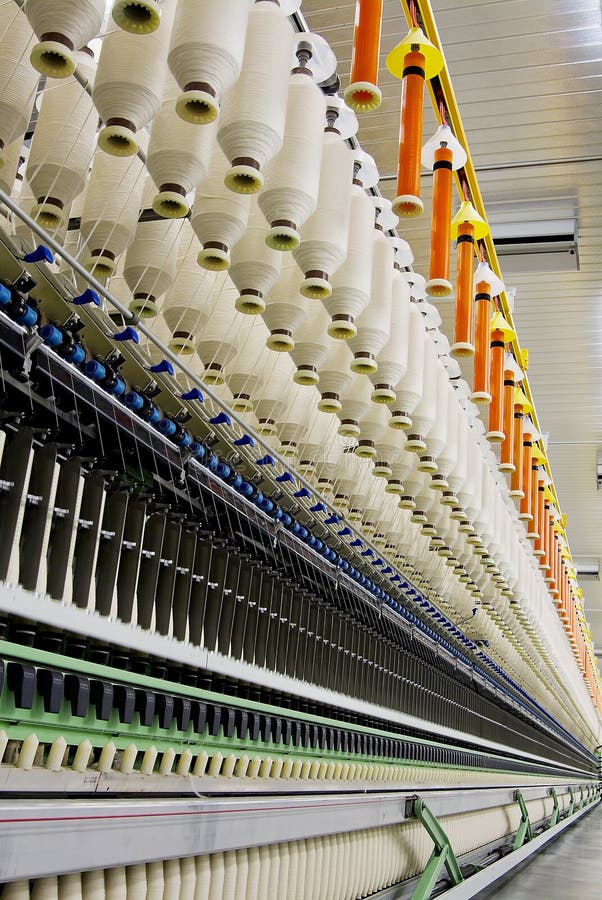 Cotton Spinning Machine stock photo. Image of wool, engineering - 58863016