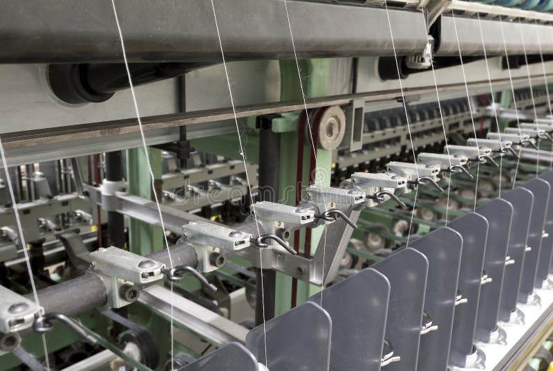 Factory Cotton Spinning Machine Stock Photo - Image of technology ...