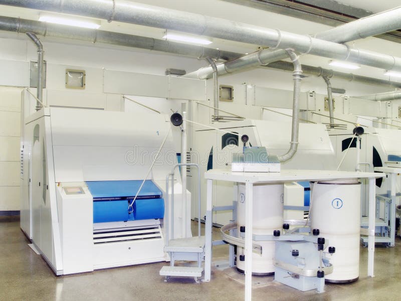 Cotton Spinning Preparatory Machine Stock Photo - Image of mill ...