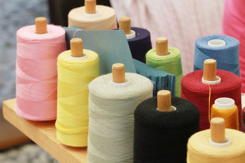 Cotton spools stock image. Image of string, background - 15216855