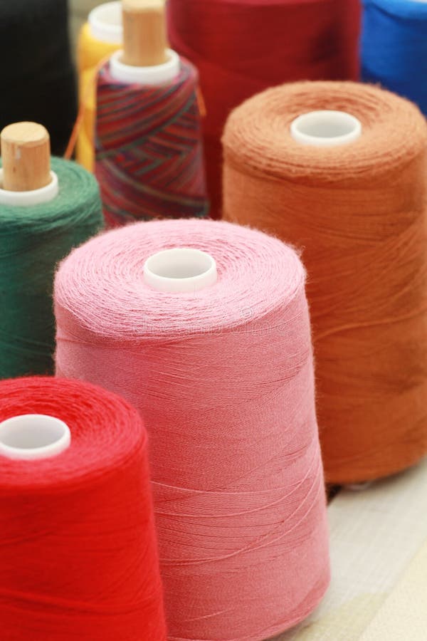 Cotton spools stock image. Image of string, background - 15216855