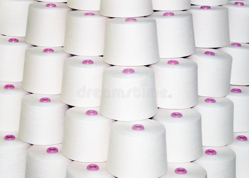 Cotton Spools Closeup stock image. Image of industry - 50599409