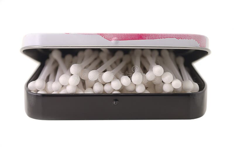 Cotton sticks in box stock photo. Image of bath, purity - 24167102