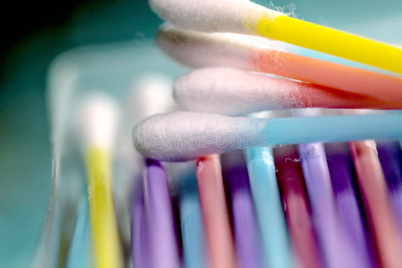 Cotton sticks , close up. stock image. Image of abstract - 83700931