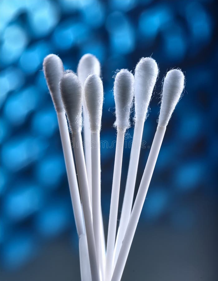 Cotton Swab for DNA Testing and Paternity Testing Stock Illustration ...