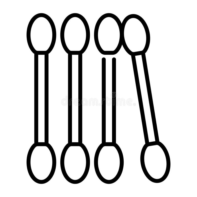 Cotton Swab Vector Design In Trendy Style Editable Icon Stock Vector Illustration Of