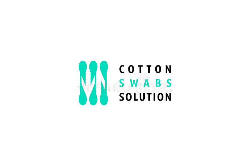Cotton swabs logo solution stock vector. Illustration of artwork ...