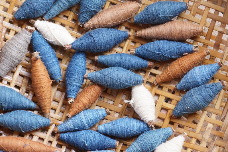 Cotton thread roll stock image. Image of ratchathani - 120919379
