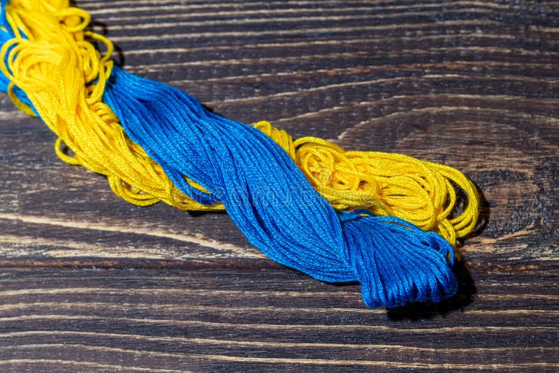 Cotton Threads for Sewing. Multicolored Palette, Handmade Process Stock ...