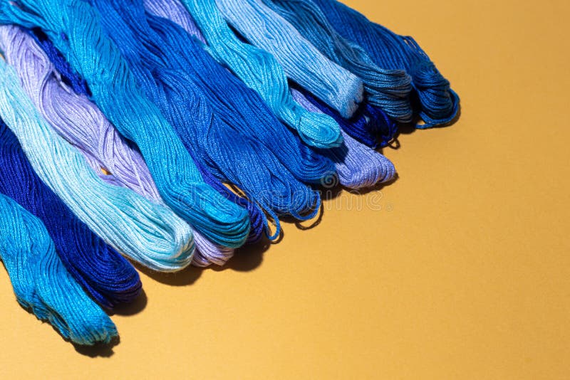 Cotton Threads for Sewing. Multicolored Palette, Handmade Process Stock ...