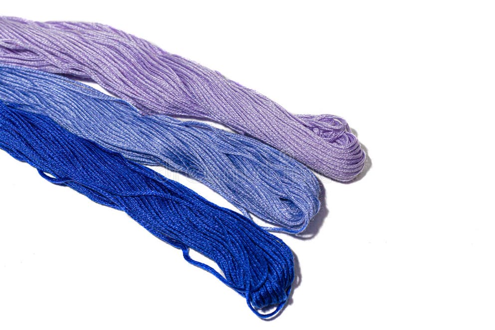 Cotton Threads for Sewing. Multicolored Palette, Handmade Process Stock ...