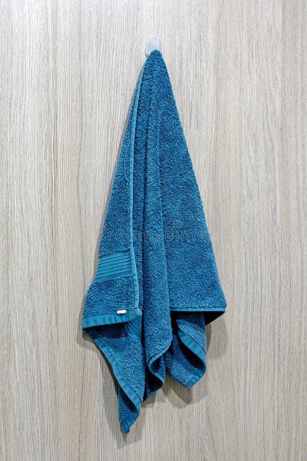 Cotton Towel Hanging on Wall Stock Photo - Image of textile, house ...