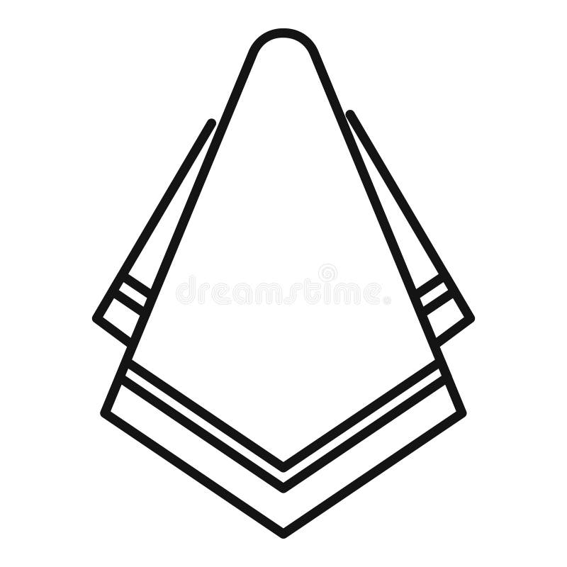 Cotton Towel Icon Outline Vector. Clean Cloth Stock Vector ...