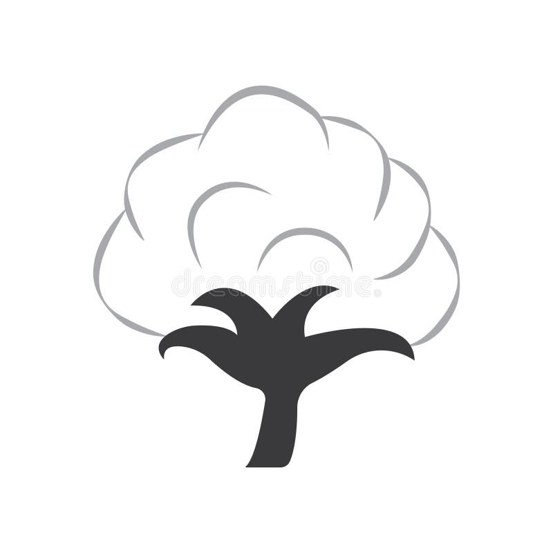 Cotton vector icon design stock vector. Illustration of plant - 328762895