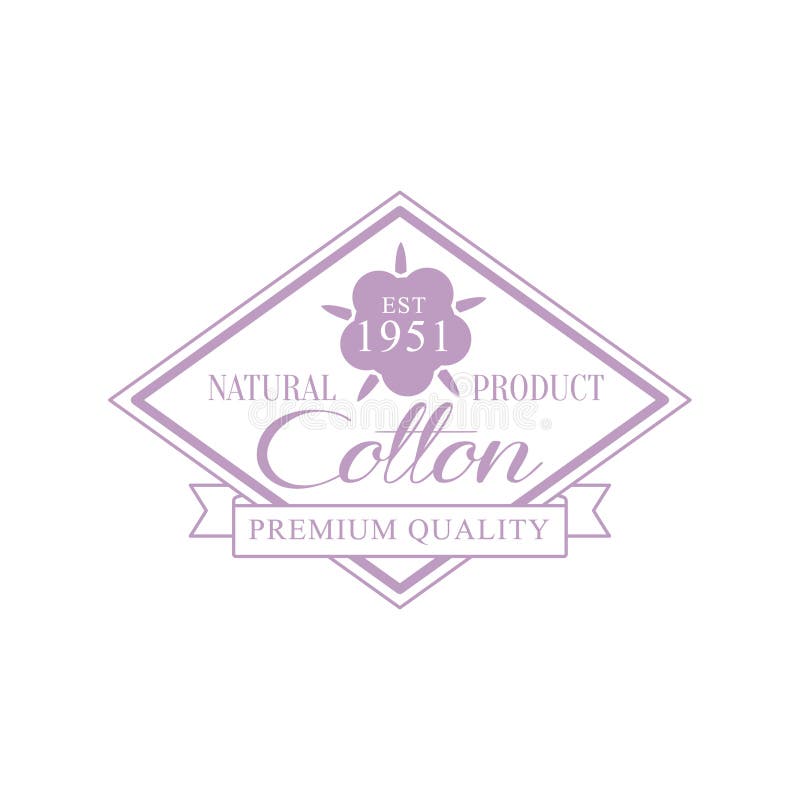 Cotton Violet Product Logo Design Stock Vector - Illustration of ...