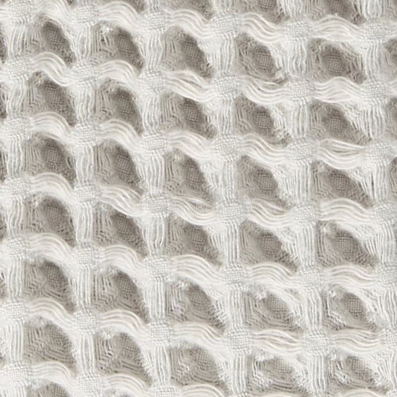 Cotton Waffle Weave Towel Texture in White Stock Illustration ...