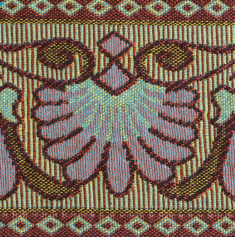 Cotton Weaving. Woman Hand Weaving Cotton on Manual Loom. Thai Cotton ...