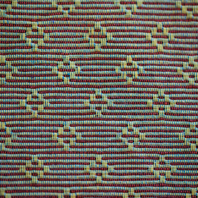 Cotton Weaving. Woman Hand Weaving Cotton in Traditional Way at Manual ...