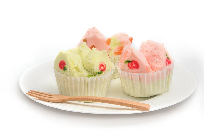 Cotton Wool Cake. Thai Dessert Stock Image - Image of fresh, meal: 56696267