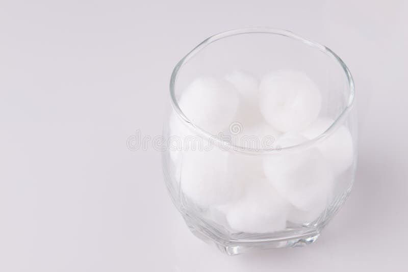 Cotton wool in glass stock photo. Image of care, ball - 93140528