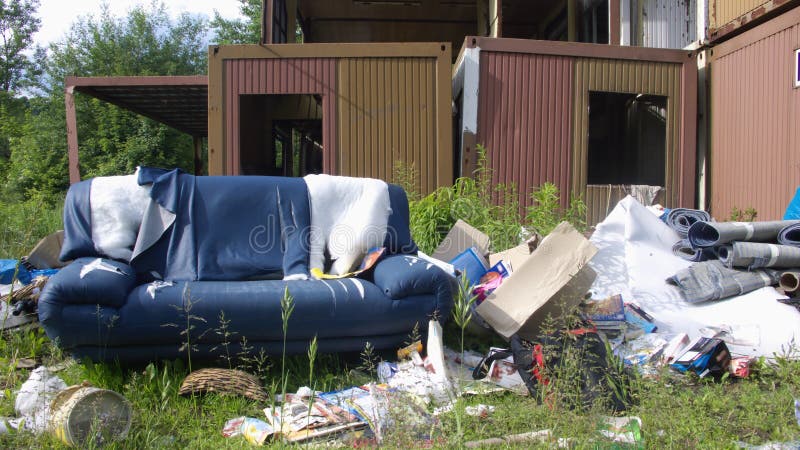 Couch and Destroyed Home stock image. Image of destruction - 5505045