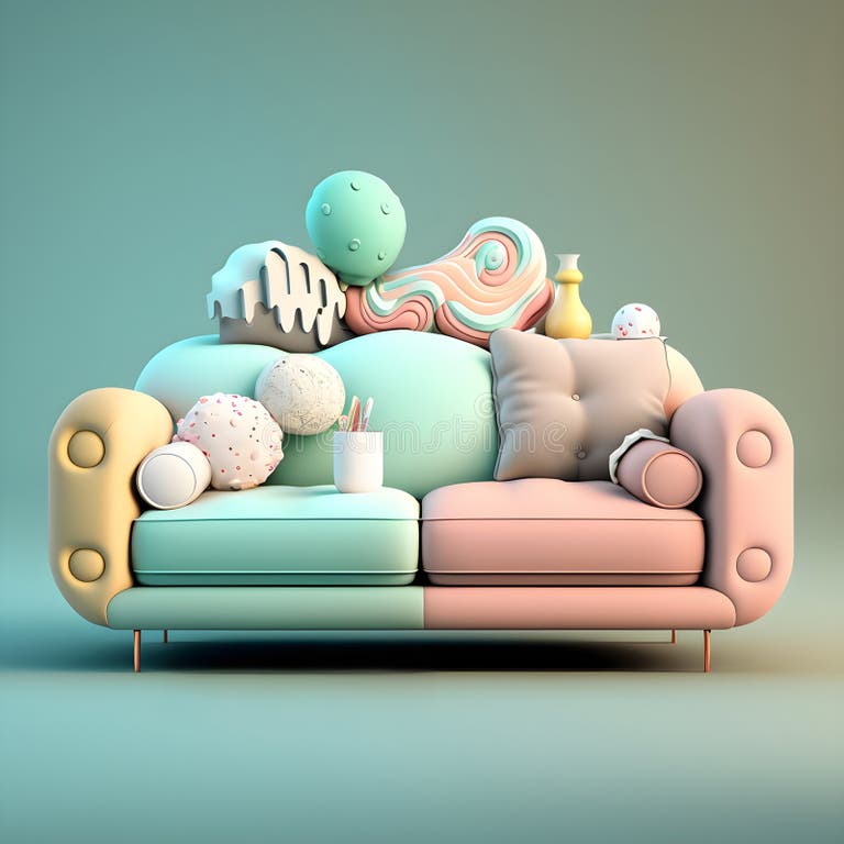 A Couch Piled High with Items Stock Image - Image of mess, disorganized ...