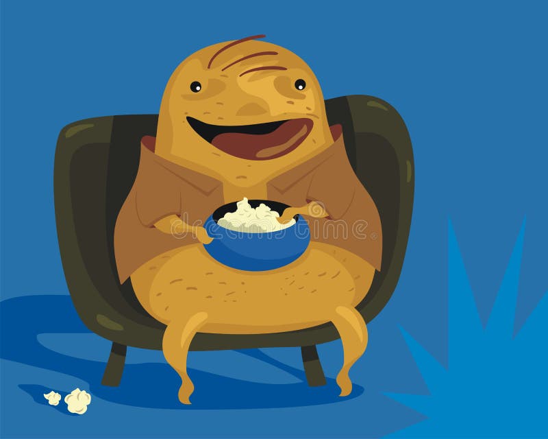 Couch Potato Sports Fan Cartoon Character Stock Vector - Illustration ... Couch Potato Sports Fan Cartoon Character Stock Vector - Illustration ...