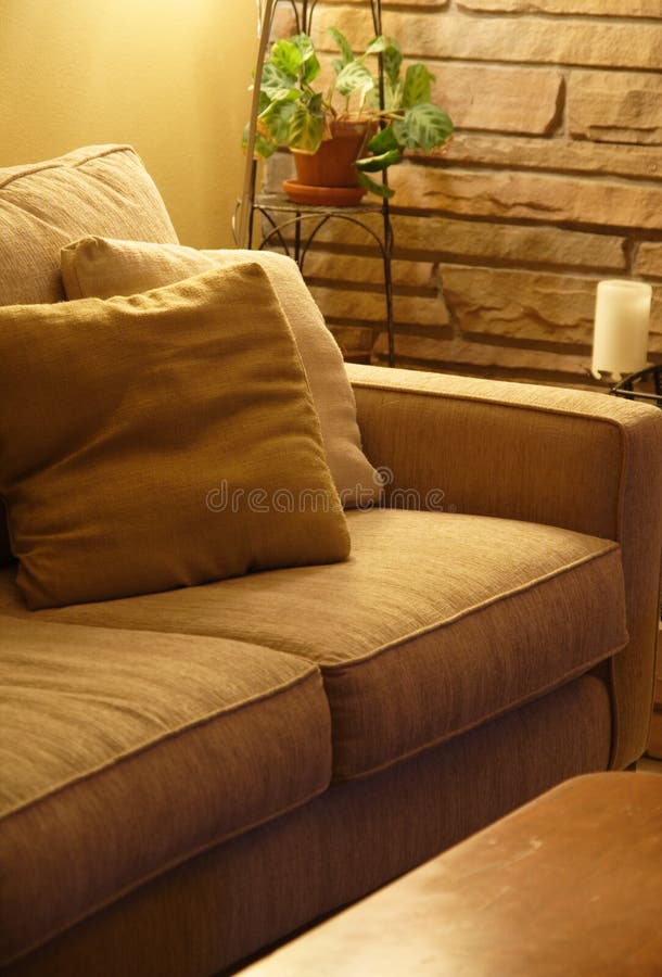 Beside a couch stock image. Image of pretty, allure, model - 18464305