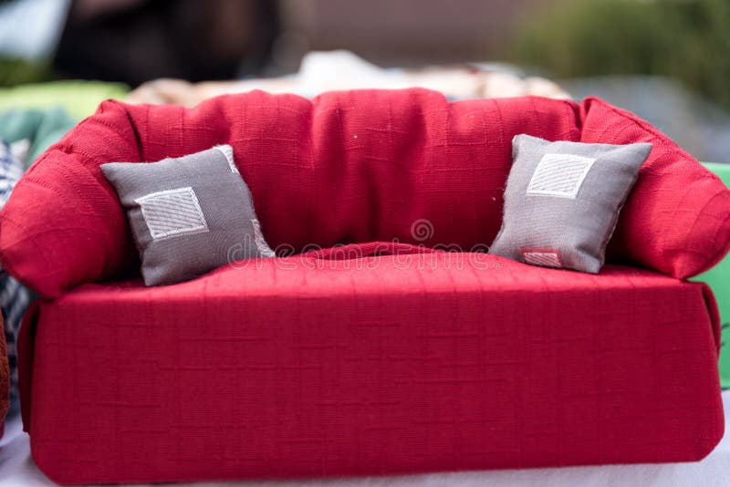 Couch - Tissue Box As a Red Sofa Stock Photo - Image of room, tissue ...