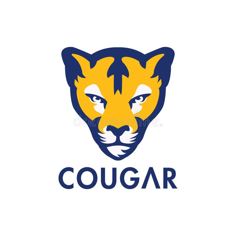 Cougar Logo Mascot Vector Design Template Stock Vector - Illustration ...