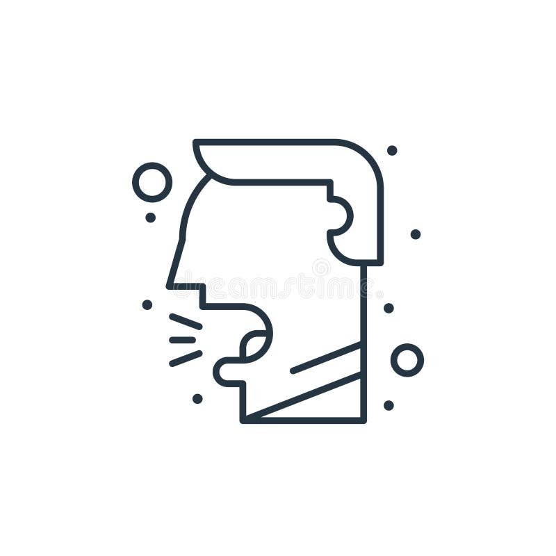 Cough Vector Icon. Cough Editable Stroke. Cough Linear Symbol for Use ...