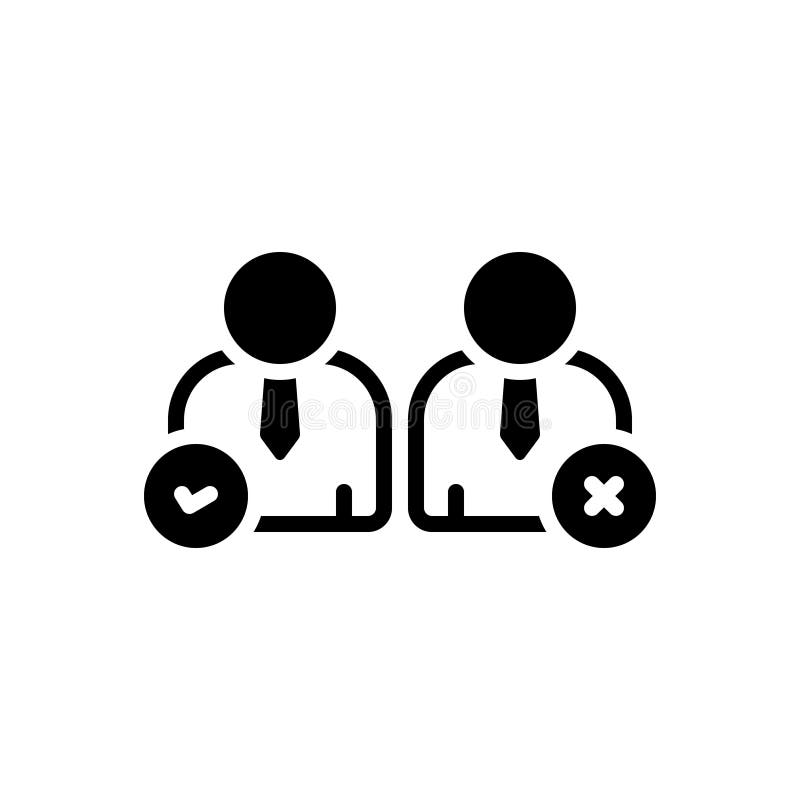 Right Wrong Silhouette Stock Illustrations – 449 Right Wrong Silhouette ...