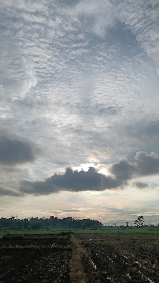 Could Sun Sunset Sky View Green Stock Photo - Image of sunset, green ...