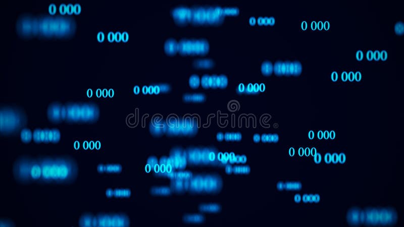 Flow of Zeros. Digital Background Matrix. 3d Rendering. Binary Code Background. Programming. Web ...
