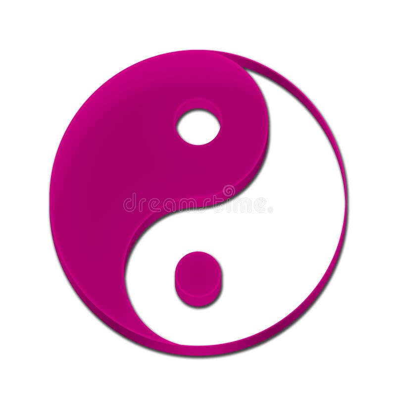 Rose de Yin Yang illustration stock. Illustration du unité - 21369171