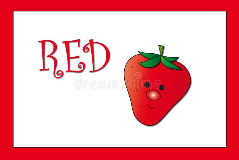 Couleurs : rouge illustration stock. Illustration du rouge - 10406906