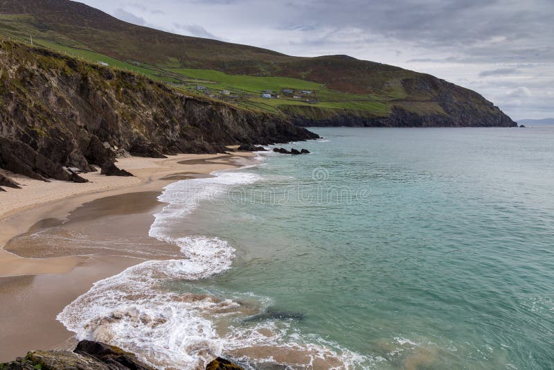 Coumeenoole Beach or Slea Head Beach in Ireland Stock Photo - Image of ...
