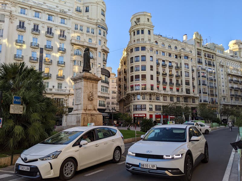 City of Valencia in Spain editorial photography. Image of downtown ...